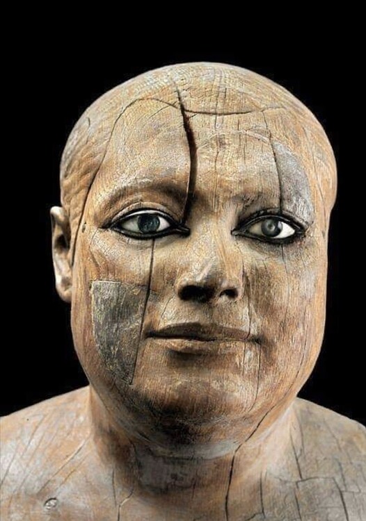 This ~4600 is a wood representation of the Egyptian scribe Kaaper ...