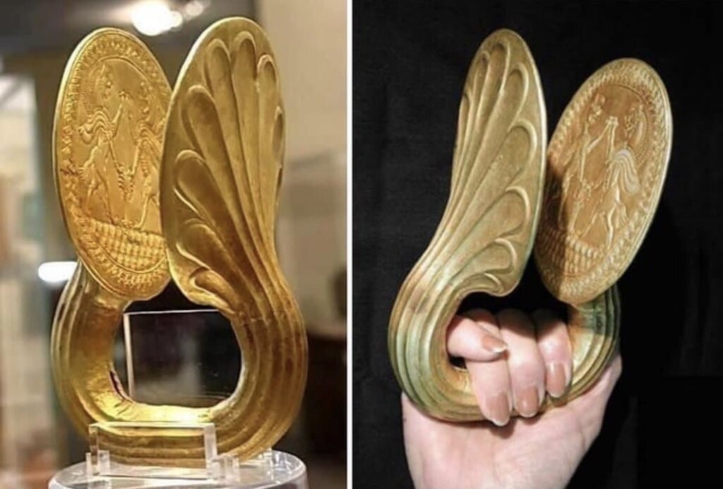 The ancient 1200 BC golden royal armlet, known as “Arjan ring of power ...